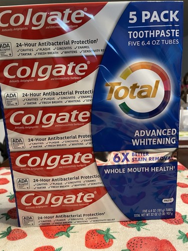 5 Tubes Colgate Total SF Advanced Whitening Toothpaste 6.4 Oz Ap25 | eBay