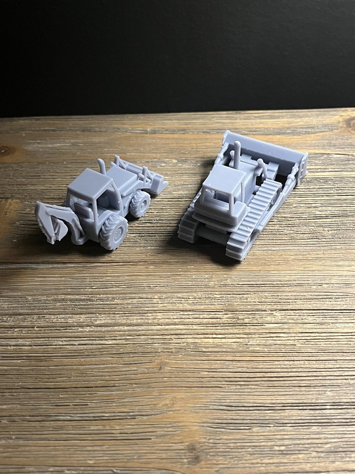 HO SCALE 1:87 CONSTRUCTION VEHICLES. BULLDOZER AND EXCAVATOR (2pk) | eBay