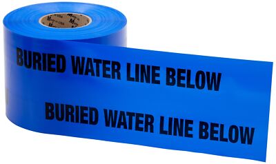 Mutual 17783 Polyethylene Non Detectable Underground Water Line Marking ...