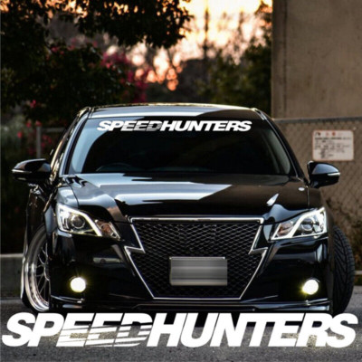 SPEEDHUNTERS Car Font Window Windshield Stickers Reflective Decal Vinyl ...