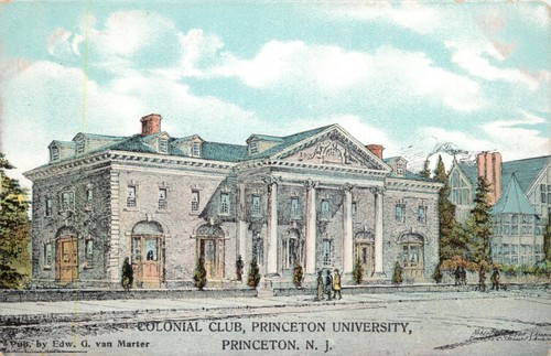 An Illustrated View Of The Colonial Club, Princeton University, New ...