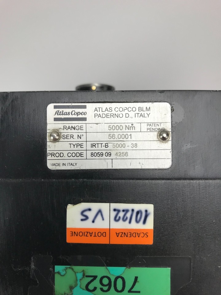 Atlas Copco IRTT-B 5000-38 Transducer 805909426 5000Nm | eBay