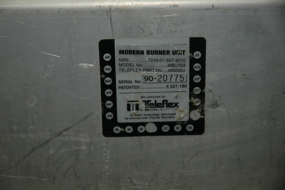 MBU/V3 Burner(Modern Burner unit) /Teleflex(re-furb.) 7310-01-507-9310 ...