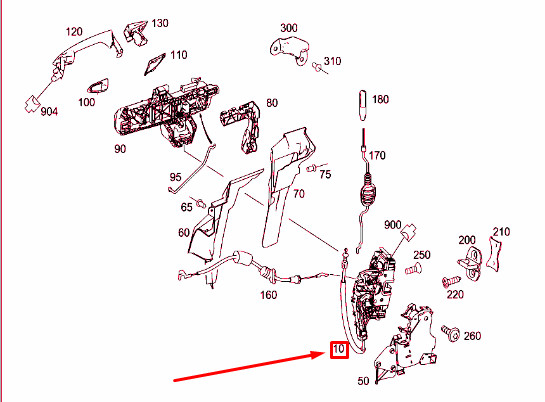 2011 Mercedes-Benz C300 RWD W204 #3 Front Left Side Door Lock Actuator ...