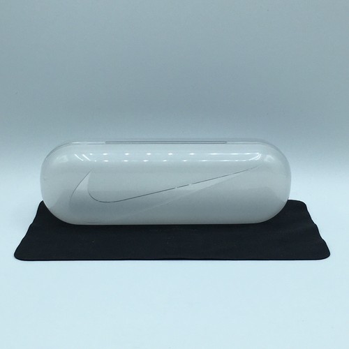 NIKE Swoosh Just Do It Clear Frosted Clamshell Plastic Eye Glasses Case ...