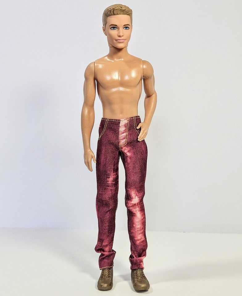 Mattel Barbie Ken Fashionistas Boy Doll Trendy Top Red Jeans W Shoes | eBay