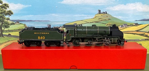 OO kit built Southern olive green loco No.840 + 8 wheel tender sold for ...