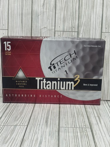 TiTech Titanium 3 Astounding Distance Golf Balls NEW Box of 12 - New ...