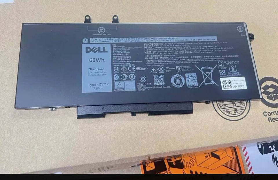 OEM Genuine 4GVMP Battery For Dell Latitude 5400 5500 Precision 3540 ...
