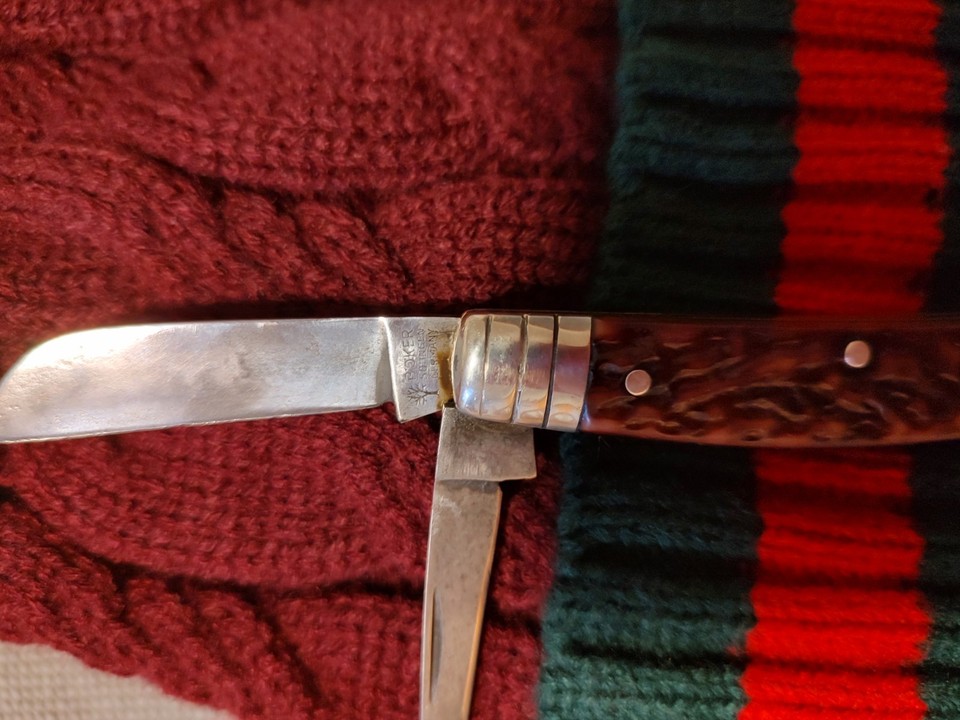 Boker Solingen Germany 4 Blades Carbon Steel Pocket Knife EASY SHARPEN ...