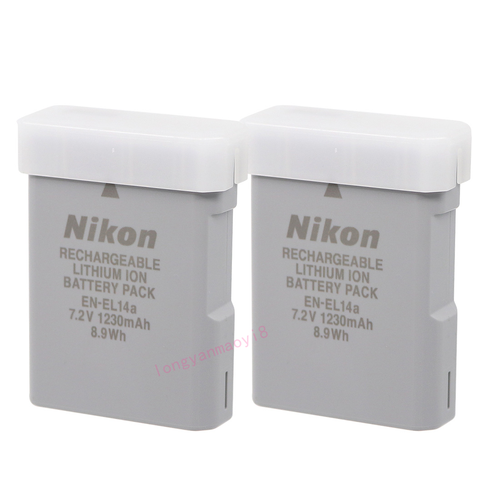 2pcs Original Nikon EN-EL14a Battery For D3500 D5300 D5600 D5500 P7800 ...