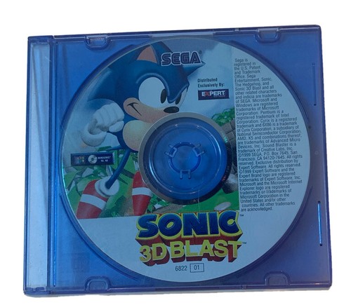 Sonic 3D Blast Sega PC Collection PC CD-ROM Video Game Disc w/ Case | eBay