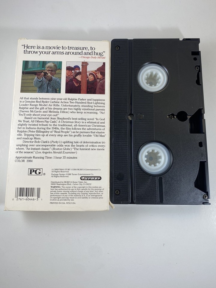 A Christmas Story (VHS, 1994) Movie Nostalgia Ralphie Classic MGM Home ...