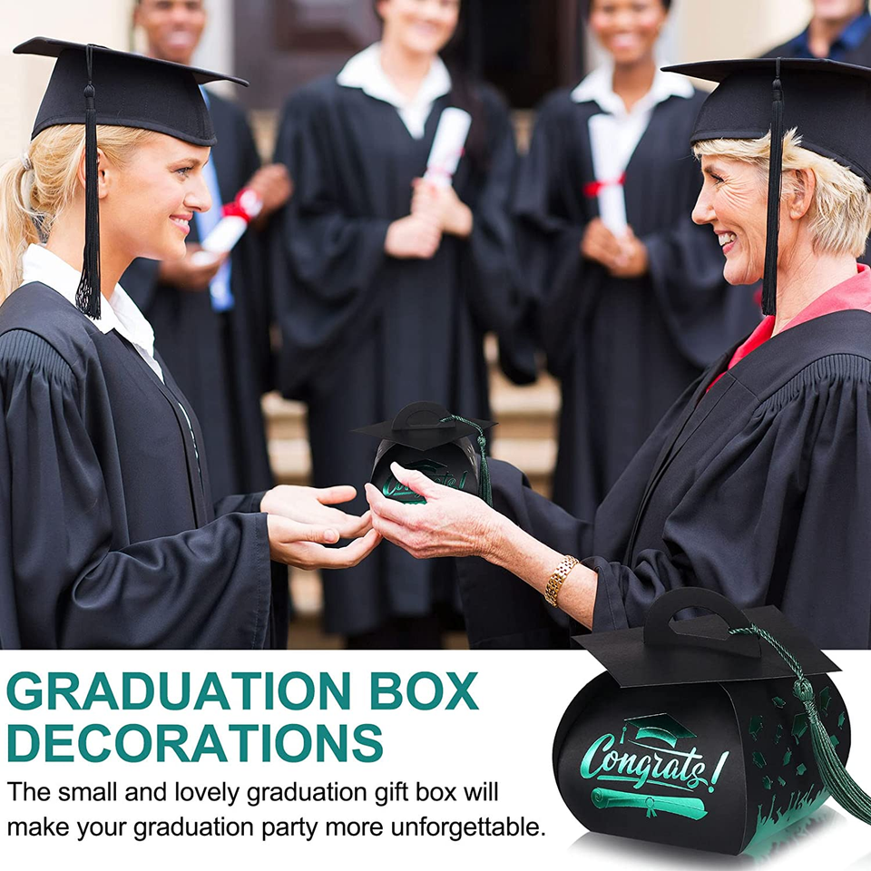 30 Pcs Graduation Cap Gift Box Party Favors Candy Box with Tassel | eBay