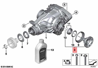 Genuine BMW M M3 M6 M3 CRT E60 E61 E63 E64 Drive Flange Output Left ...