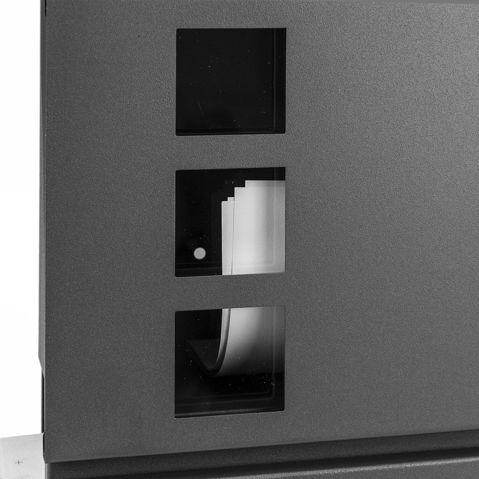 Large Mailbox Steel Wall-Mounted Square Letterbox Key Lock Parcel Post ...