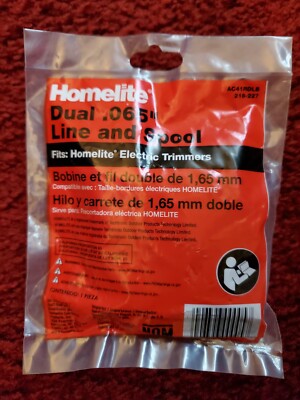 HOMELITE Dual .065" Line & Spool for Electric String Trimmer (218-227 ...