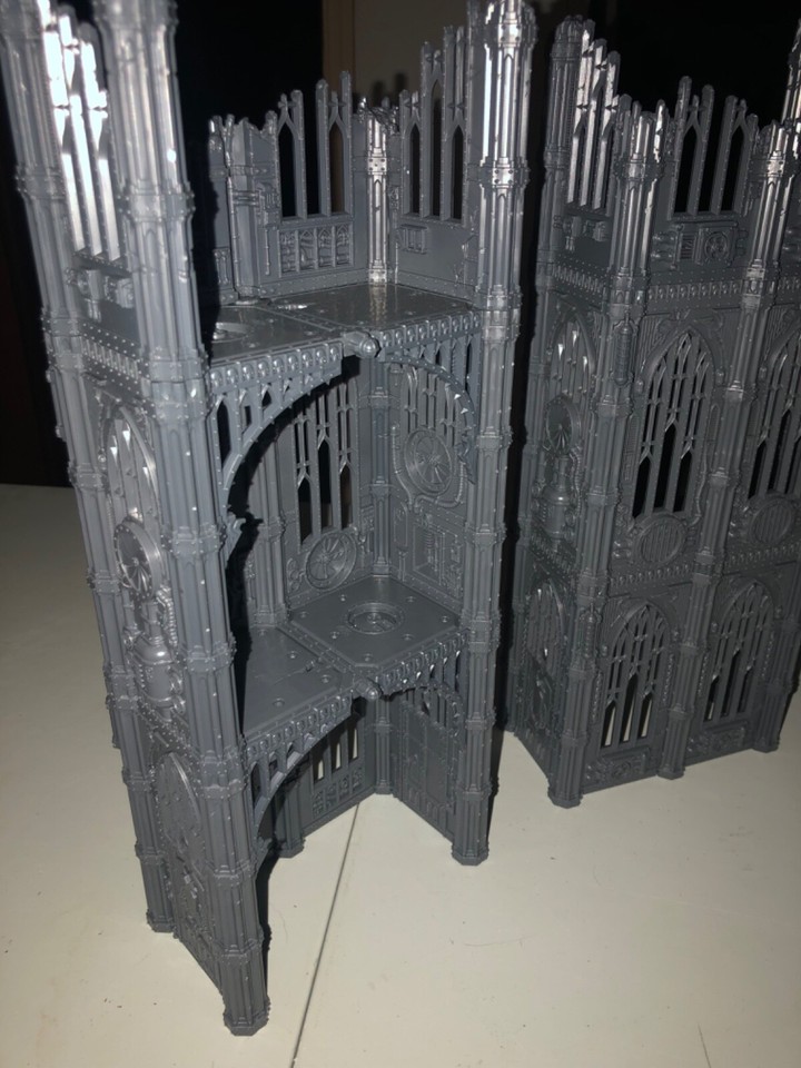 Warhammer 40k Terrain Imperial sector ruins towers | eBay