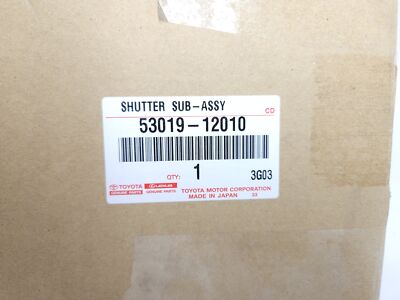 Genuine OEM Toyota 53019-12010 Grille Shutter Assy 2020-22 Corolla 2019 ...