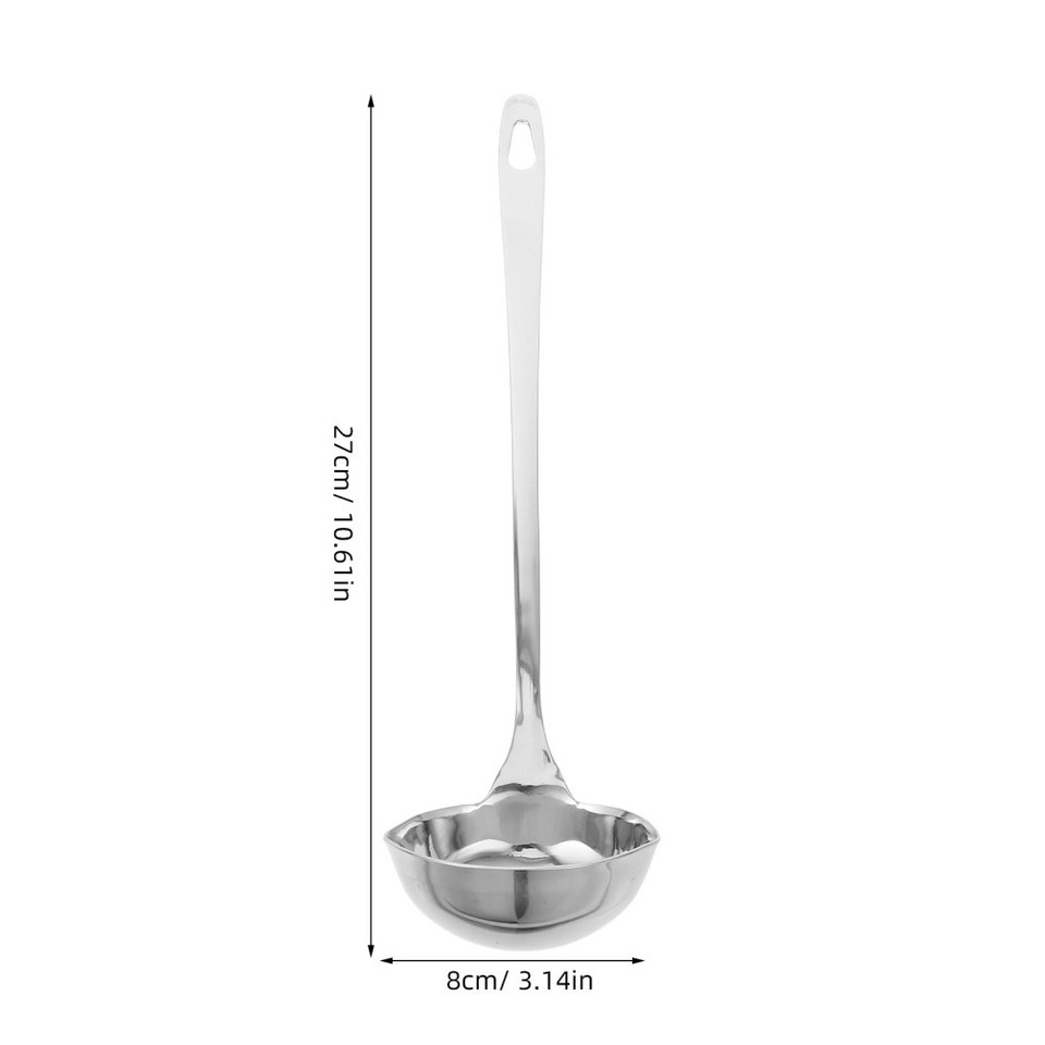 2 Count Double Mouth Spoon Steel Soup Ladle Kitchen Ladles for Pot ...