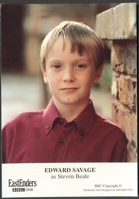 Eastenders TV SERIES Cast Card: EDWARD SAVAGE (Steven Beale). Free UK p&p | eBay UK