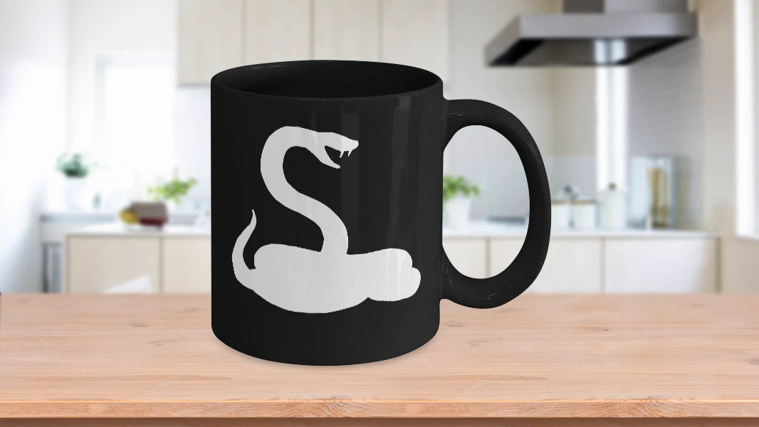 Rattlesnake Shaped Coffee Mugs