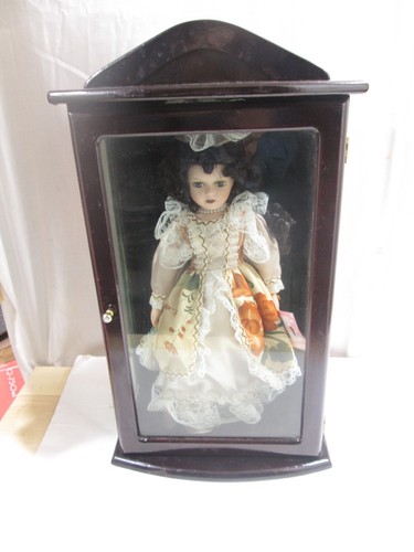 Porcelain Doll The Rose Collection In Wooden Shadow Box Nelly COA | eBay