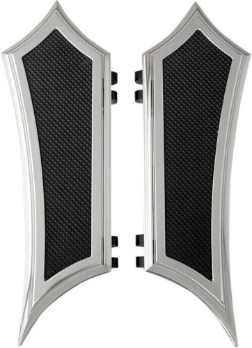 Accutronix Chrome Extended Instigator Driver Floorboards for Harley ...