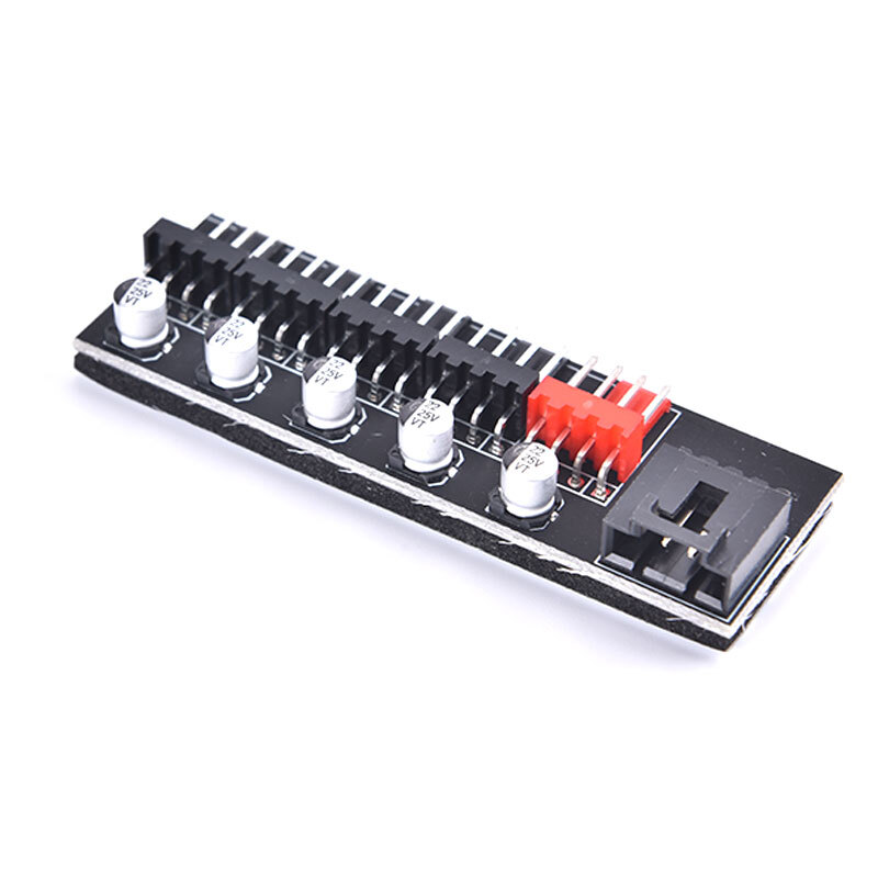 PC Fan Hub Splitter Speed 5 Port Controller Adapter for 4 Pin PWM ...