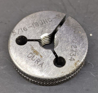 Dura Thread Ring Gage 5/16"-18 UNC-3A E5 LO PD.2734 - Bolt Type | eBay