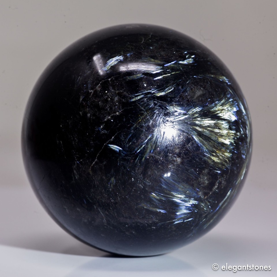 545g69mm Astrophyllite Sphere Crystal Ball Stone Fireworks Quartz ...