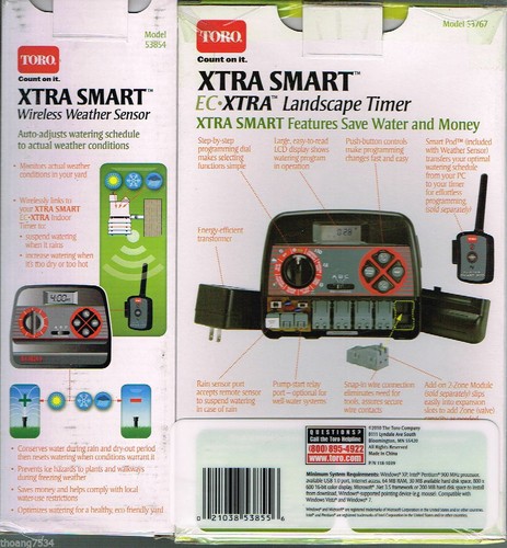 TORO Xtra Smart EC-XTRA Landscape Timer 8 Zone & Wireless Weather ...