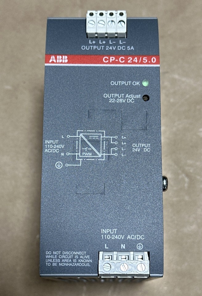 NEW OPEN BOX ABB 1SVR427024R0000 Switch Mode Power Supply CP-C 24/5.0 ...