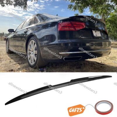 Carbon Fiber Rear Trunk Spoiler Lip Tail Wing For Audi A8 Quattro L ...