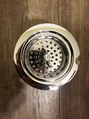 Westbrass Wing Nut Style Large Kitchen Sink Basket Strainer, Polished ...