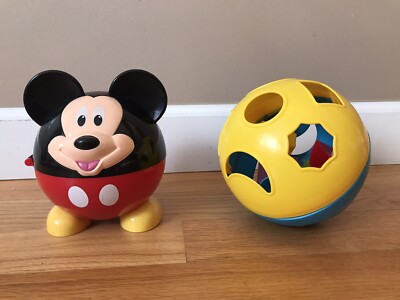 LOT of 2 Shape Sorters~Talking Disney Mickey Mouse Clubhouse & Yellow ...