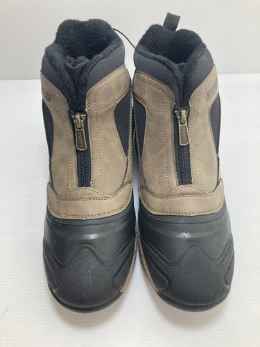 Khombu Cliff Men's Brown Cushioned, Warm Lining, Zipper Closure, Winter ...