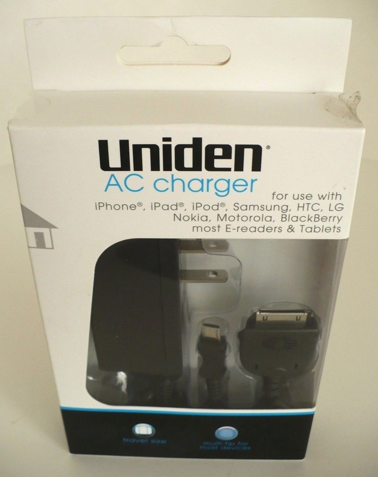 Uniden Travel Size AC Charger Multi Brand & Product Charger New in Box ...