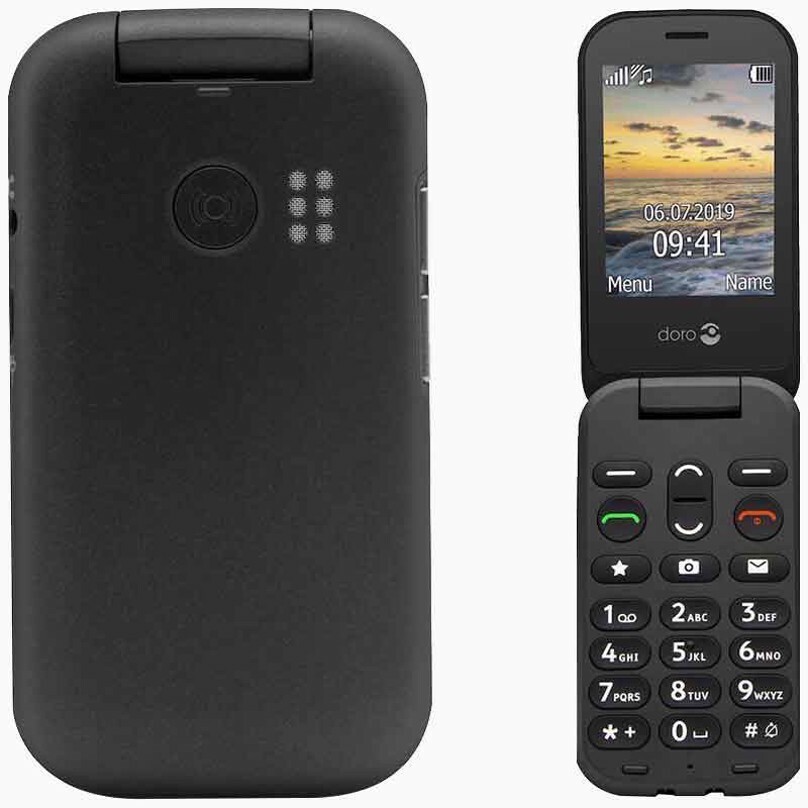 Doro 6040 Dual Sim Card & Micro Sd Camera Mobile Phone - Black Unlocked ...