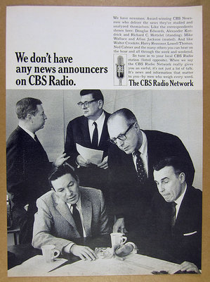1966 CBS Radio douglas edwards mike wallace richard hottelet photo ...