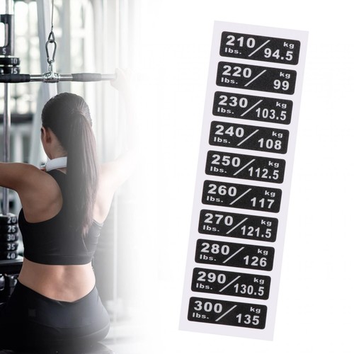 Weight Stack Labels 210lbs to 300lbs Weight Tags for Fitness | eBay ...