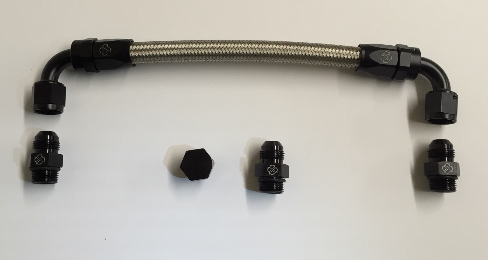 ZZZ -8AN 3/8 NPT Fuel Rail Manifold Crossover Kit Stainless Steel LS1,3 ...