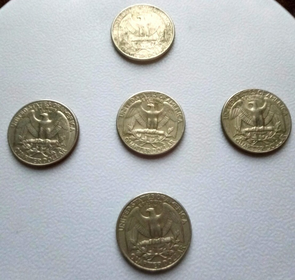 Five Quarter Dollar Washington 1965,1988,1993,1994,1997 Rare 28gr | eBay