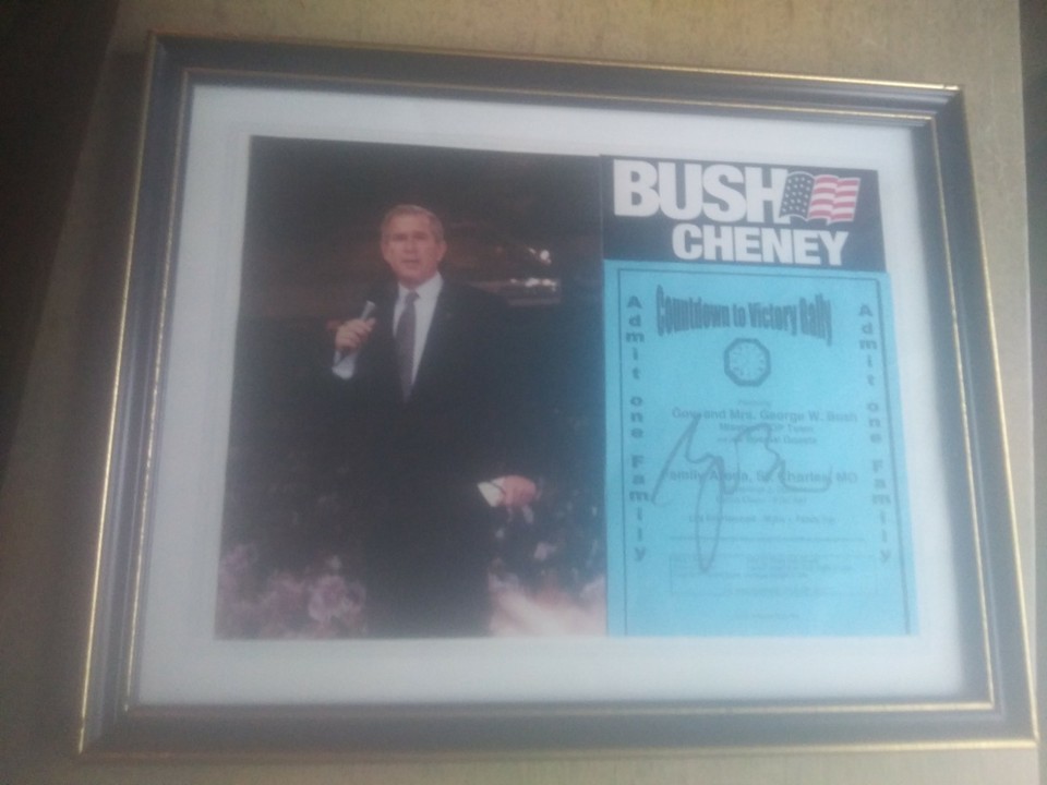 Original George W. Bush Signature Signed Autograph 2000 St. Charles ...