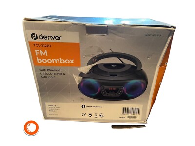 Neu 2010er Denver Fm boombox OVP bluetooth USB Radio CD-Player Aux ...