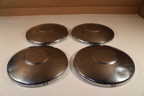 VW Chrome Hub Cap (No Logo) Beetle Bus Ghia Type 3 Vanagon 4-set ...