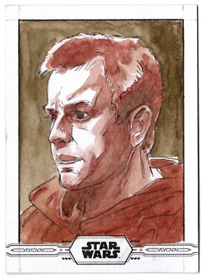 2019 Topps Chrome Star Wars Legacy Color Sketch Signed By BARRY RENSHAW ...