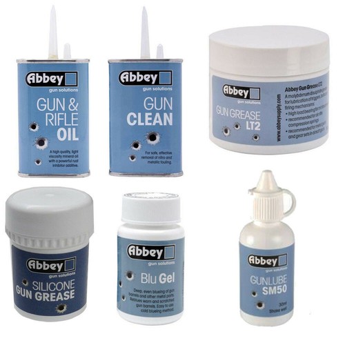 Abbey Gun Care Oil Grease Lube Clean Stock Silicon Air Rifle Airsoft ...