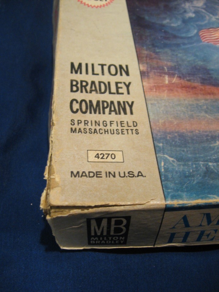 Vintage MB American Heritage Broadside Naval Battle Board Game #4270 ...