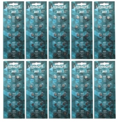 300 AG1 364 LR621 531 SR60 1.5V Alkaline Button Cell Watch Battery Ship ...